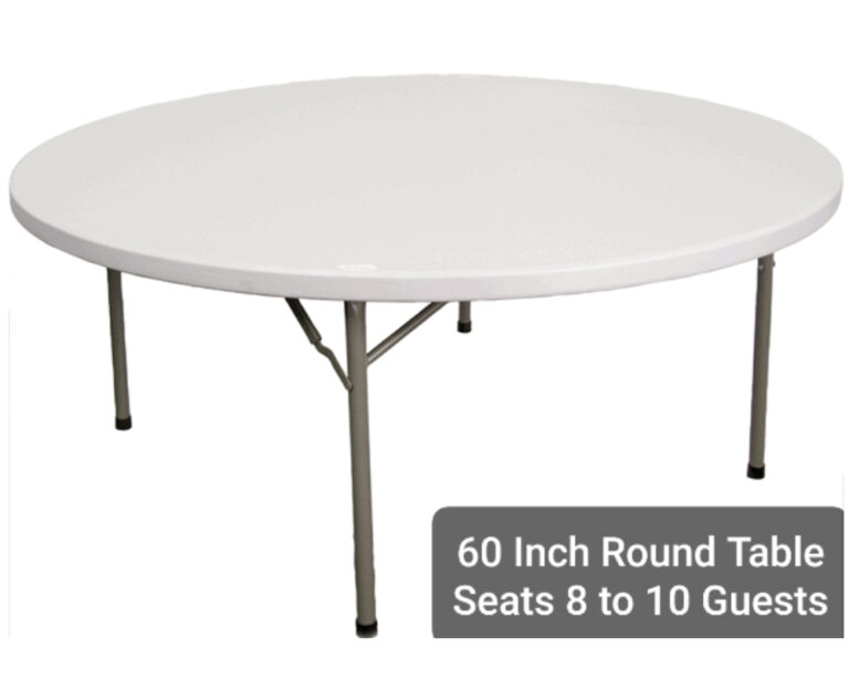 60 Inch Round Table - Diamond Tents